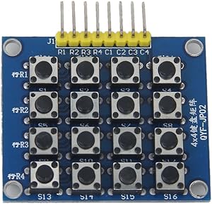 Yadianna 1pcs 4x4 Matrix Keyboard Module Board with 16 Keys MCU for ...