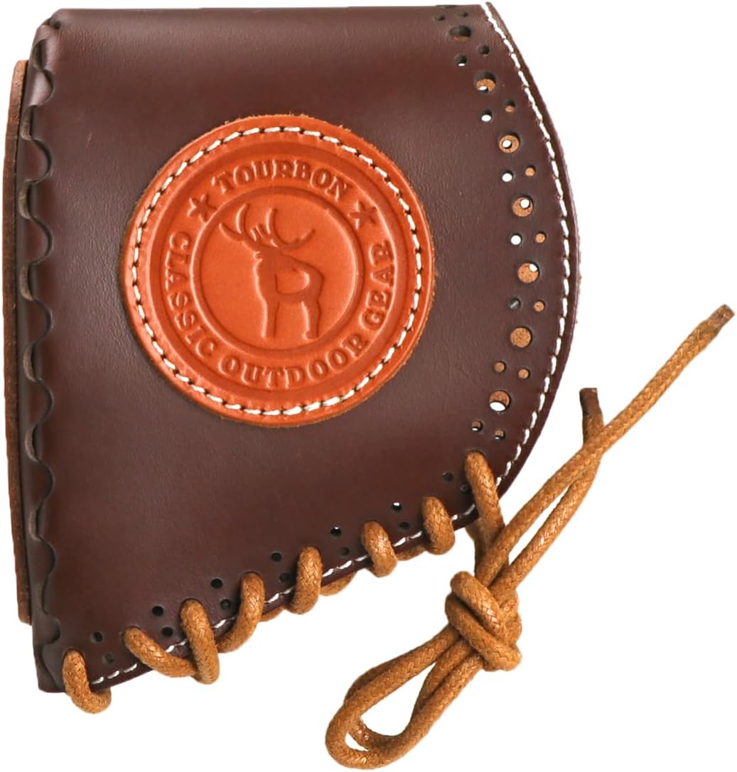 Amazon.com : TOURBON Leather Recoil Pad for Rifle Shotgun Recoil ...