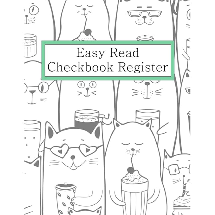 Buy Easy Read Checkbook Register: 8.5x11" Large Print, 7 Column ...