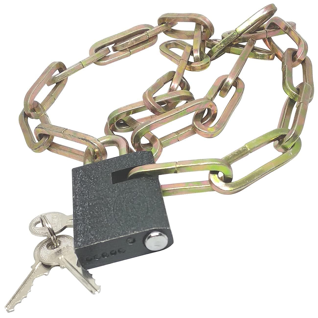 NITYANSH ENTERPRRIES Stainless-Steel Made Chain with Heavy Lock for ...