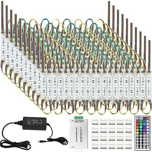 Rextin Super bright 200pcs 3 LED Module White 5050 SMD 66-72LM Each ...