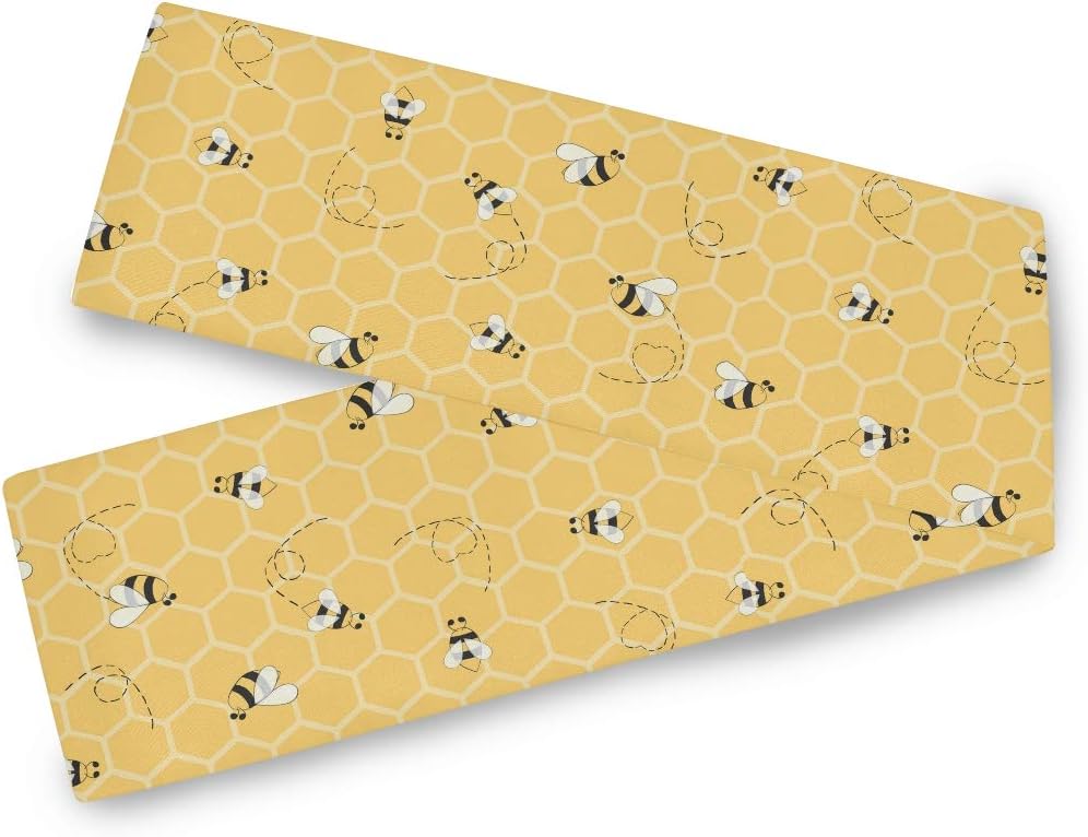 Amazon.com: Bee Table Runner 13x36inch Durable Dining Room Table ...