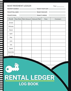 Amazon.com: Rental Ledger Log Book: Rental Payment Record Book for ...