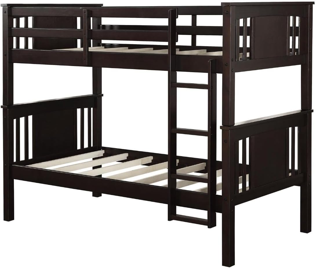 Amazon.com: Stackable Bed - Single Bed - Twin Wooden Bed Floorbed Frame ...