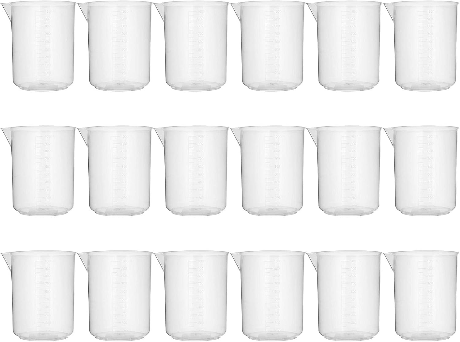 18 Pack Plastic Beakers, 1000 ml Graduations, Philippines | Ubuy