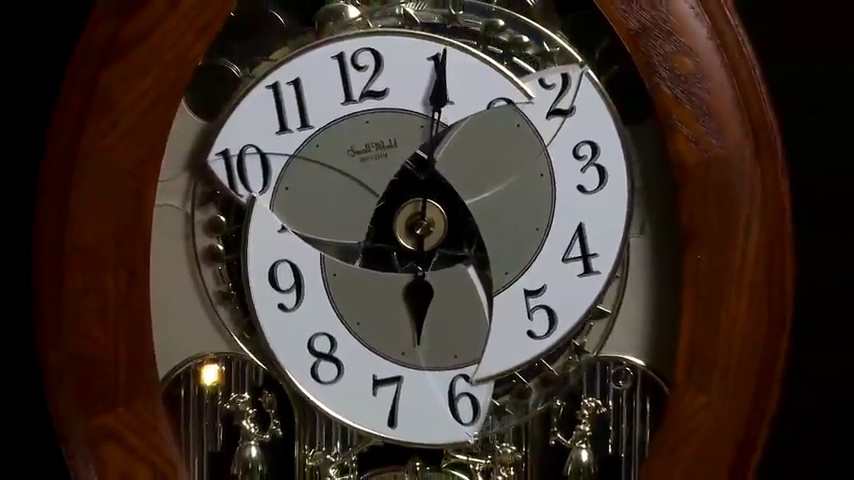 Watch Rhythm Clocks "Joyful Nostalgia Oak" Magic Motion Clock on Amazon ...