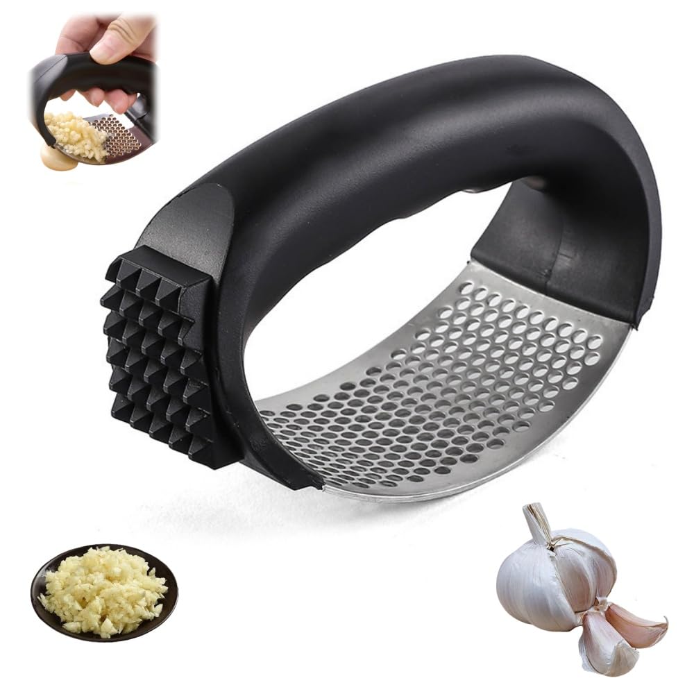 Amazon.com: 2024 Upgraded Garlic Press, Garlic Press Stainless Steel ...