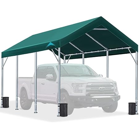 Amazon.com: ADVANCE OUTDOOR 12x20 ft Heavy Duty Carport Car Canopy ...