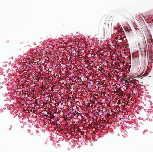 Amazon.com: TWINKLING Colorful Crushed Glass Glitter, Broken Glass ...