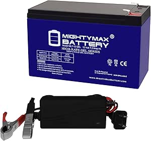 Mighty Max Battery 12V 7AH Gel F1 Replacement Battery Compatible with ...