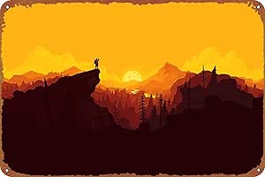 Amazon.com : Firewatch Game Poster Vintage Tin Sign for Bar Office Home ...