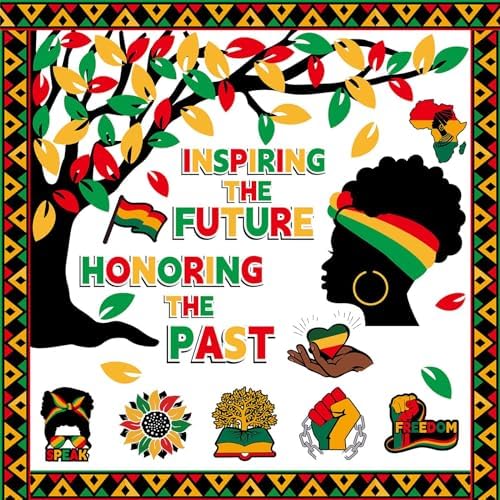 Amazon.com: Black History Month Bulletin Board Decoration Set African ...