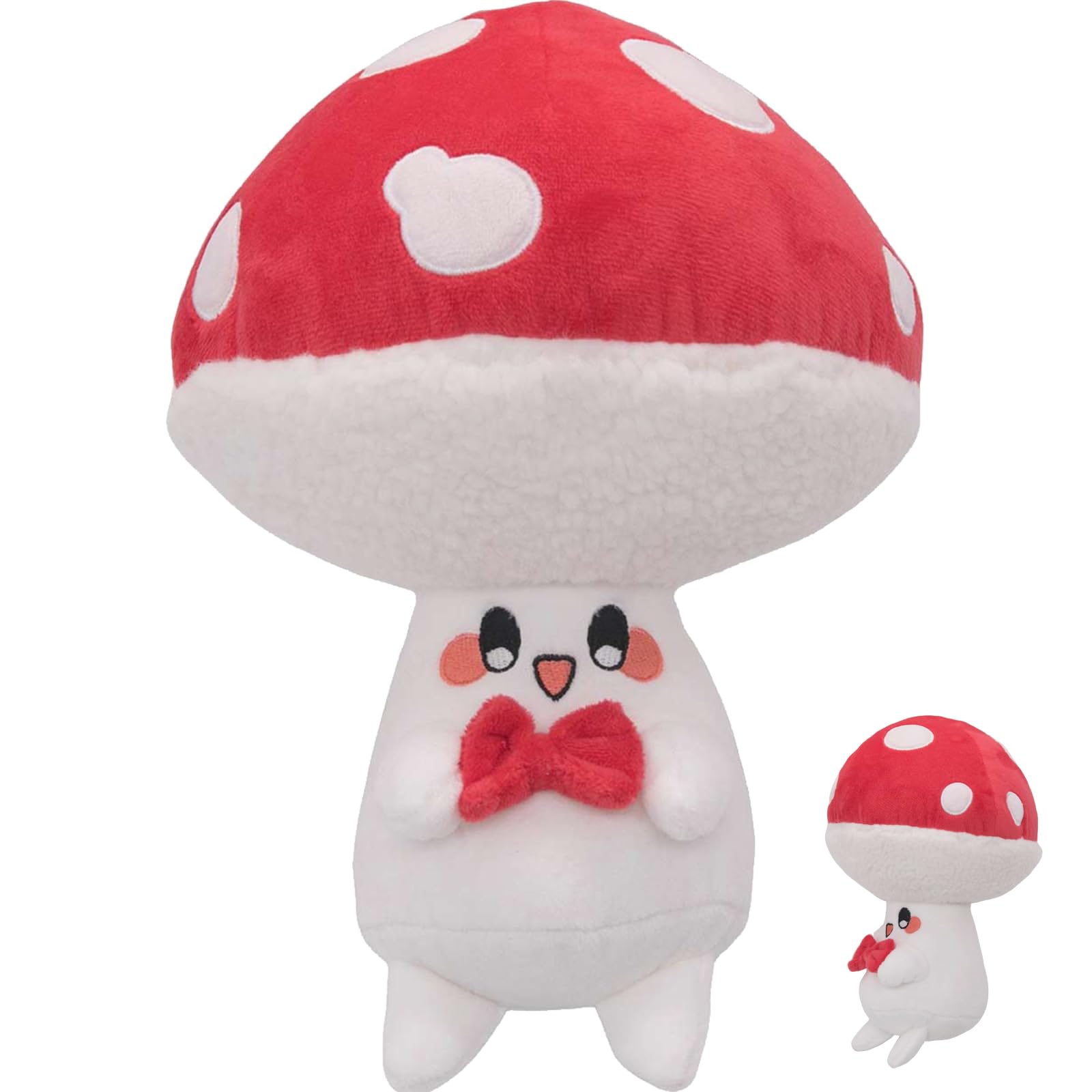 Amazon.com: Yulefly 9.8 inch Red Mushroom Plush Mushroom Toy Kawaii ...