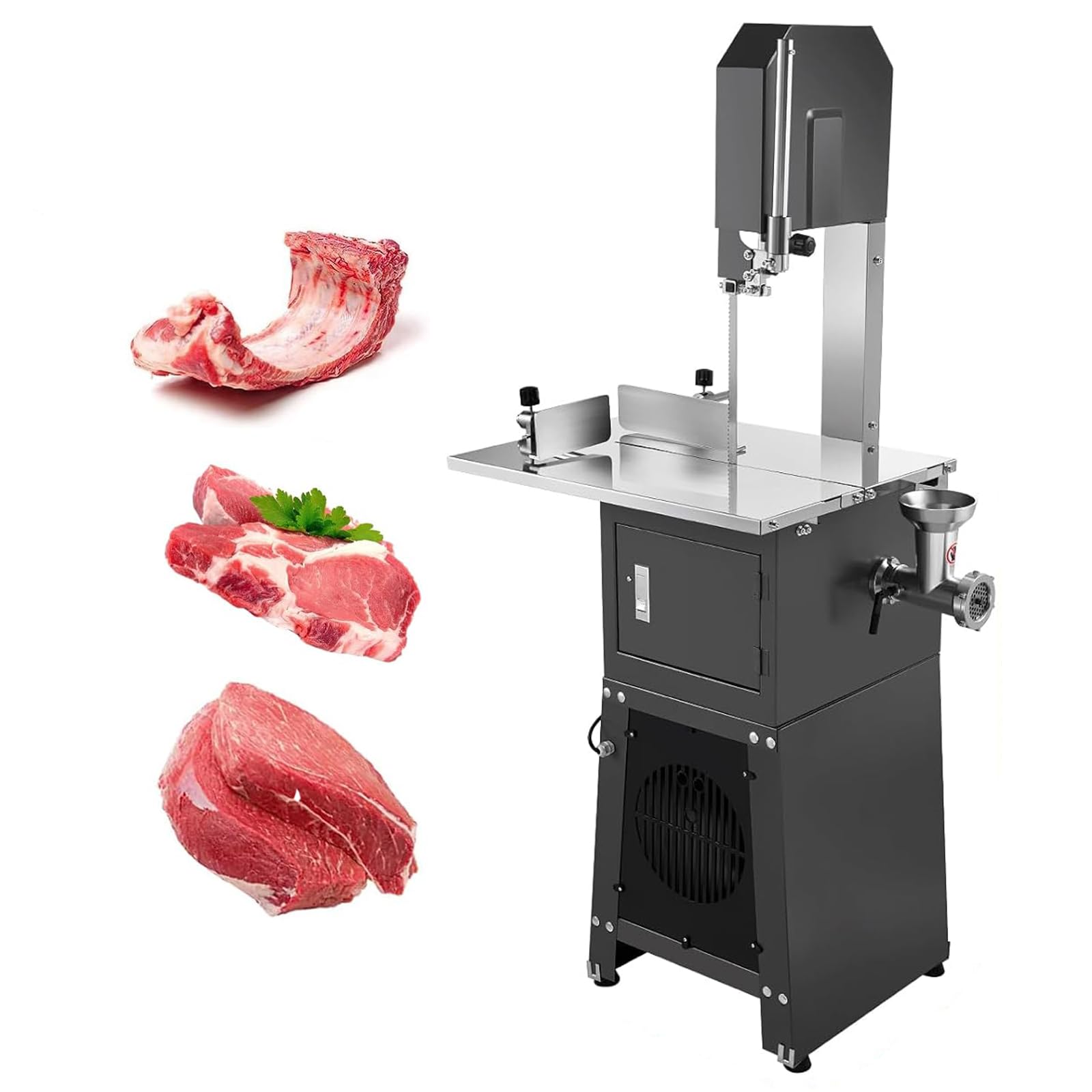 Snapklik.com : Commercial Electric Meat Bandsaw, 950W Bone Cutter