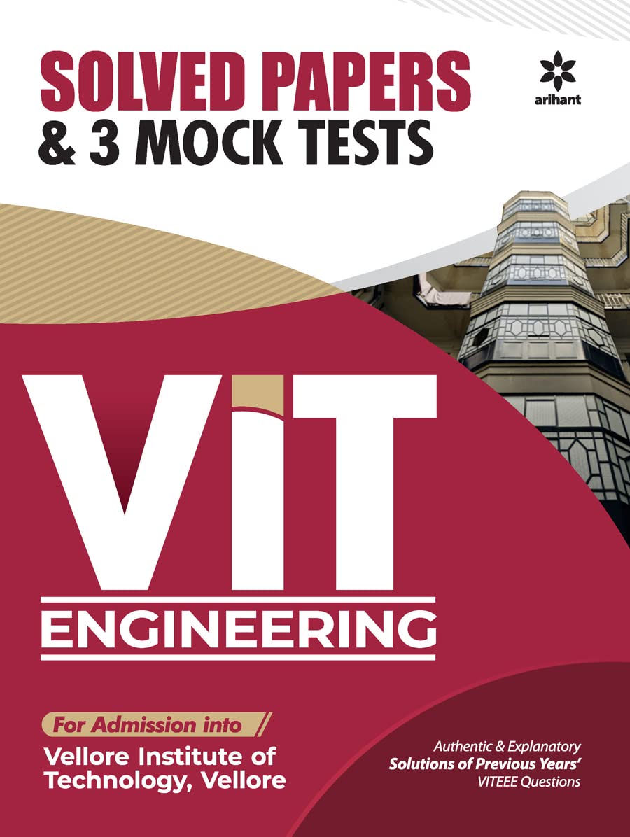 3 Mock Tests and Solved Papers for VIT Engineering 2022 (Old Edition ...