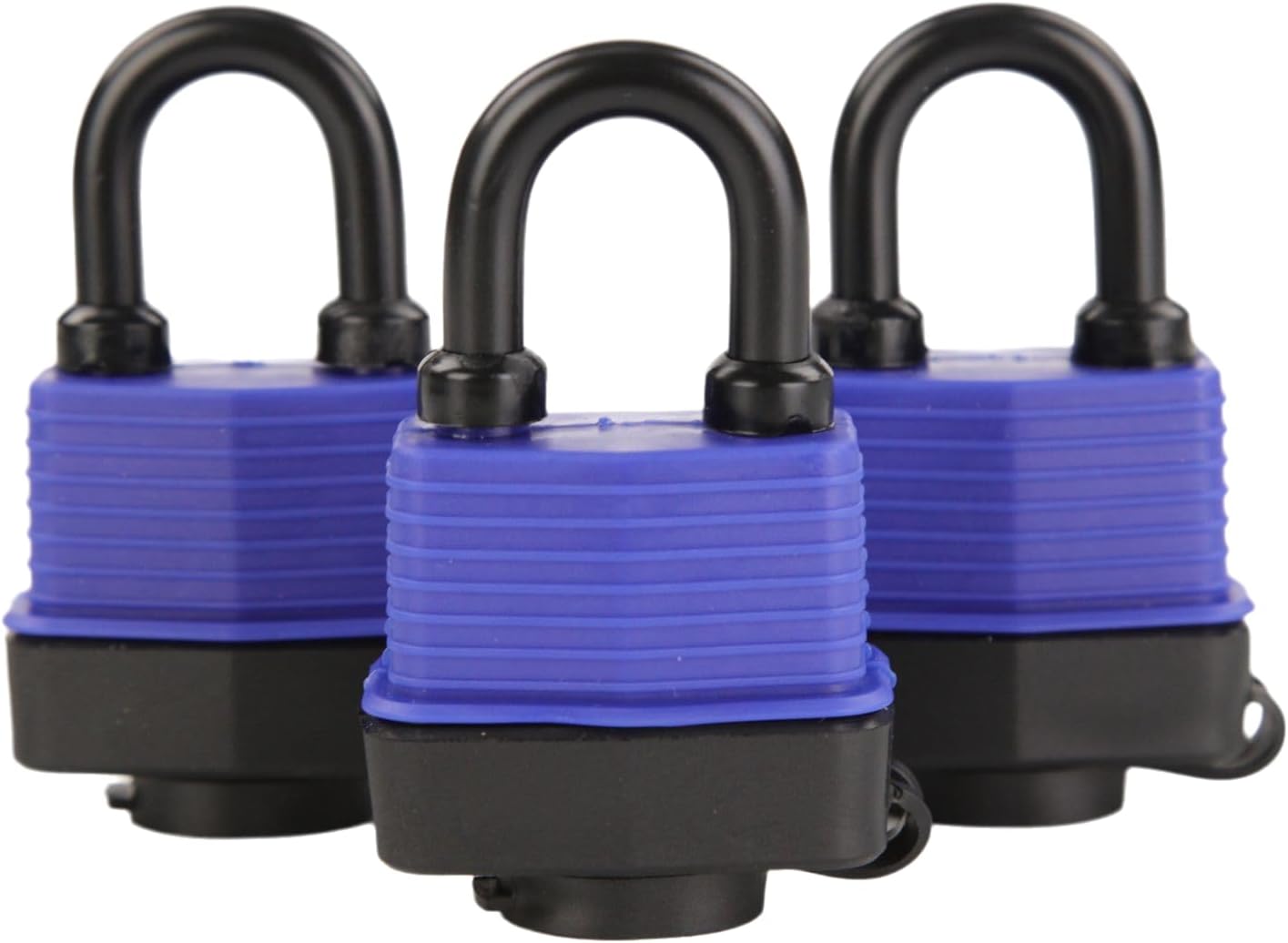 BRINKS - 40mm Laminated Steel Weather Resistant Padlock, 3-Pack - Vinyl ...