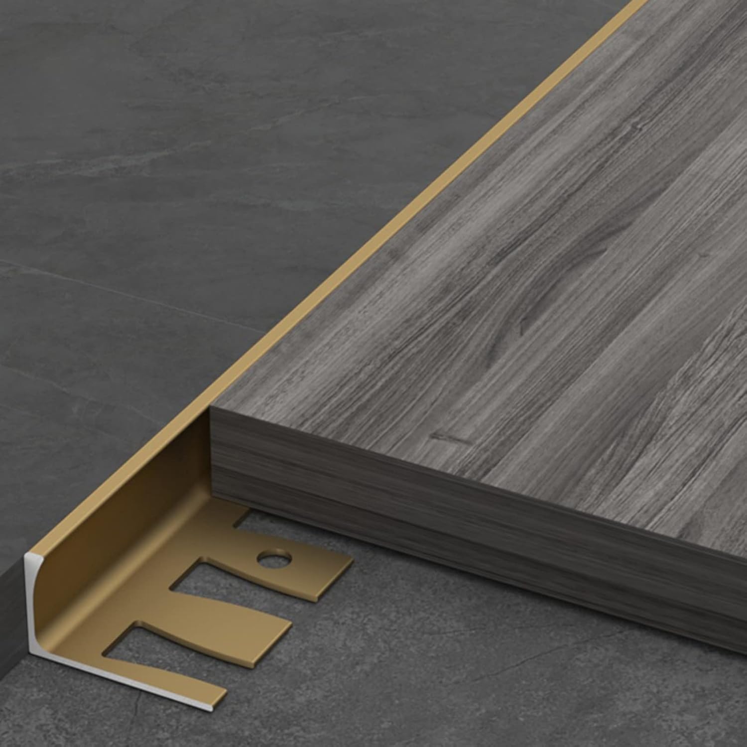 36in Long Bendable Transition Strips Aluminium, Wood to Tile L Shape ...