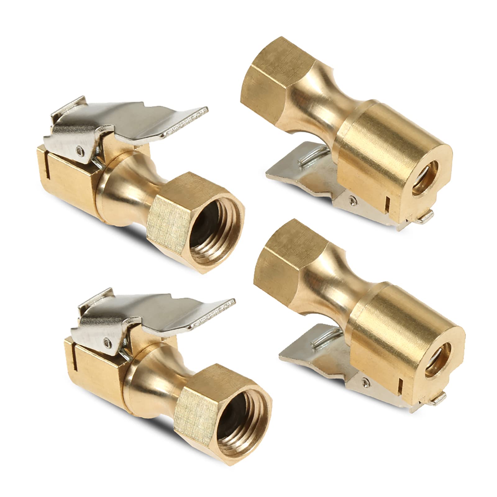 Mtsooning 4PCS Air Chuck with Clips,1/4inches Female NPT Closed Flow ...