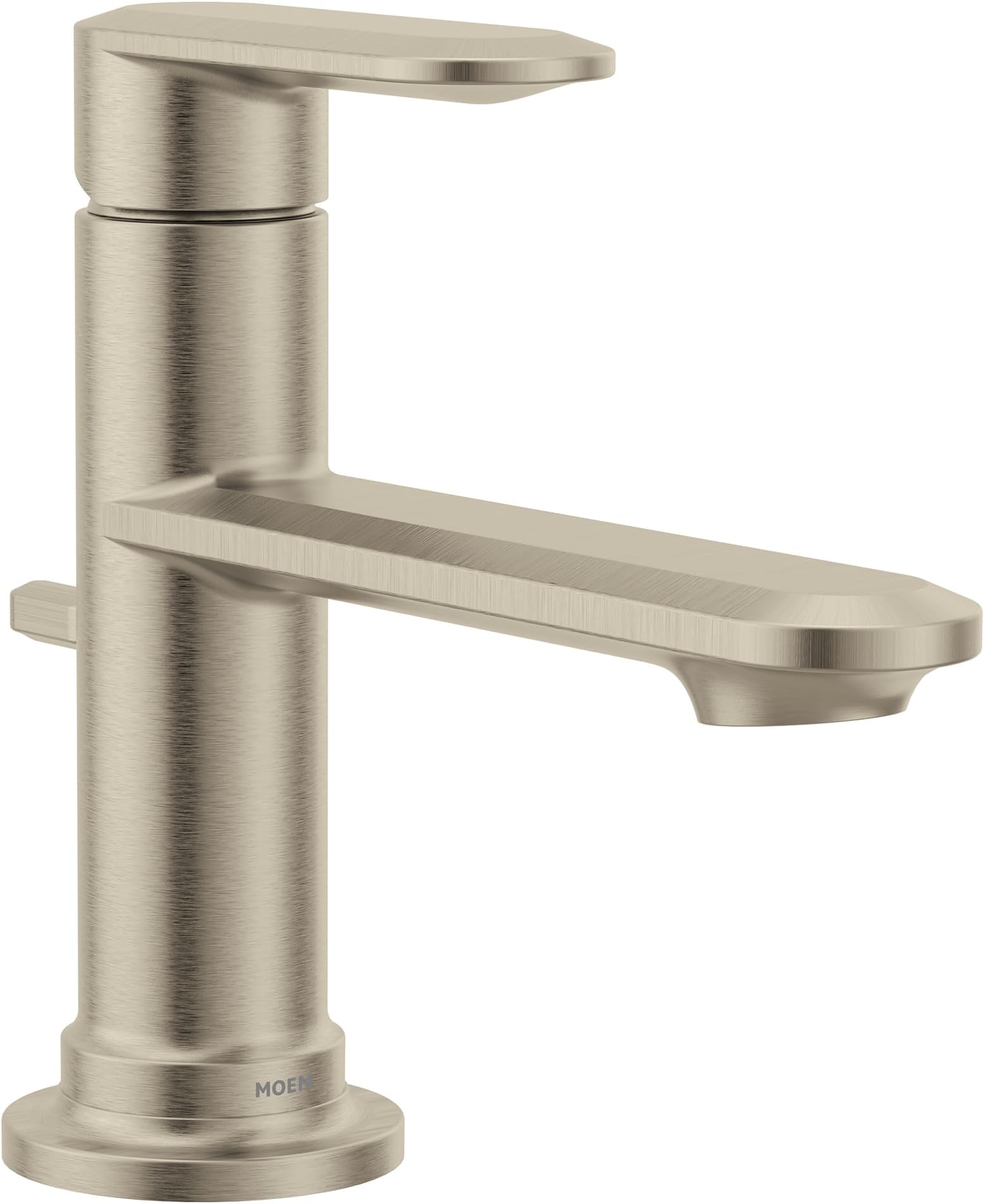 Moen Greenfield Brushed Nickel Single Handle Bathroom Sink Faucet with ...