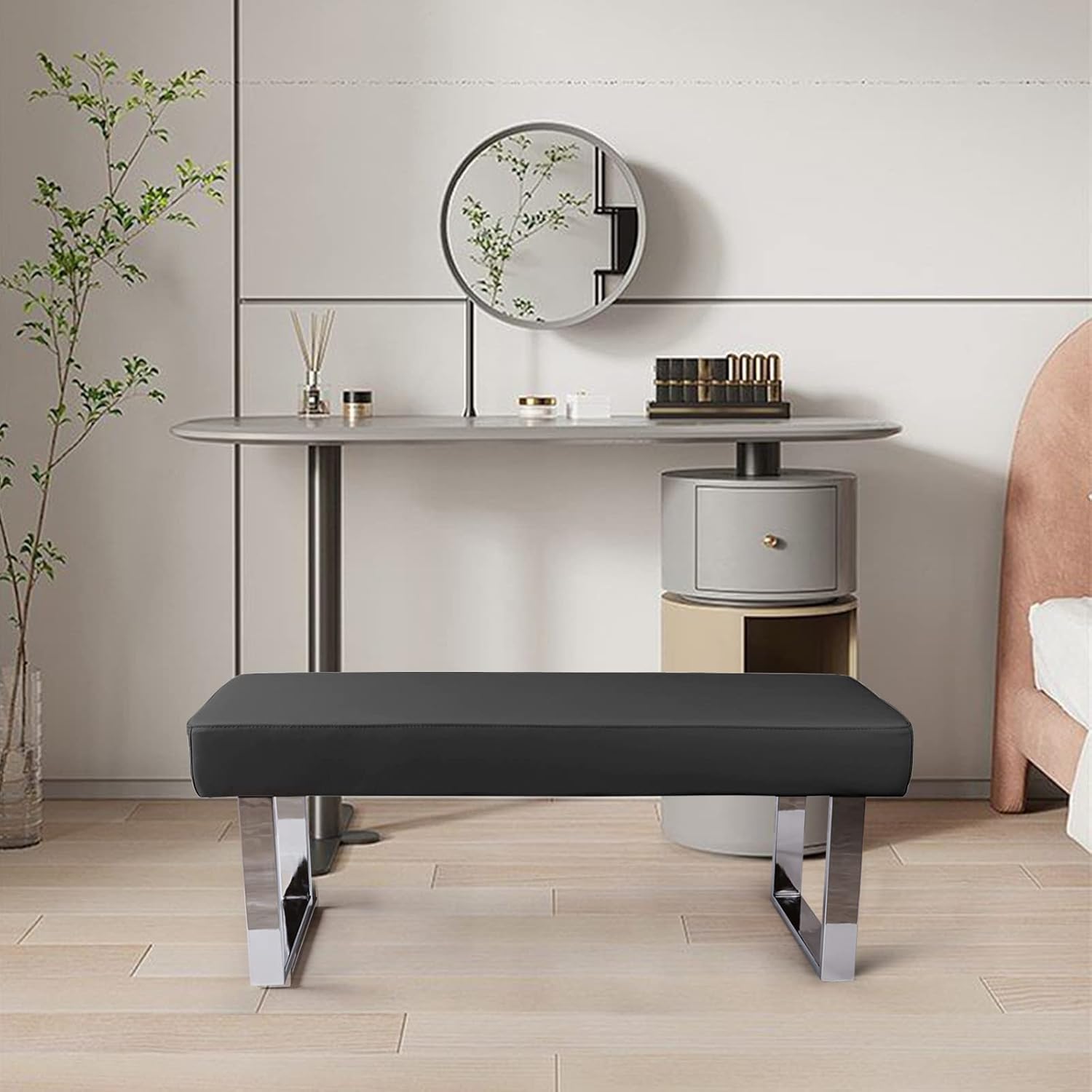 Amazon.com: jiexi Bedroom Bench Bed end upholstered Bench Indoor Corner ...