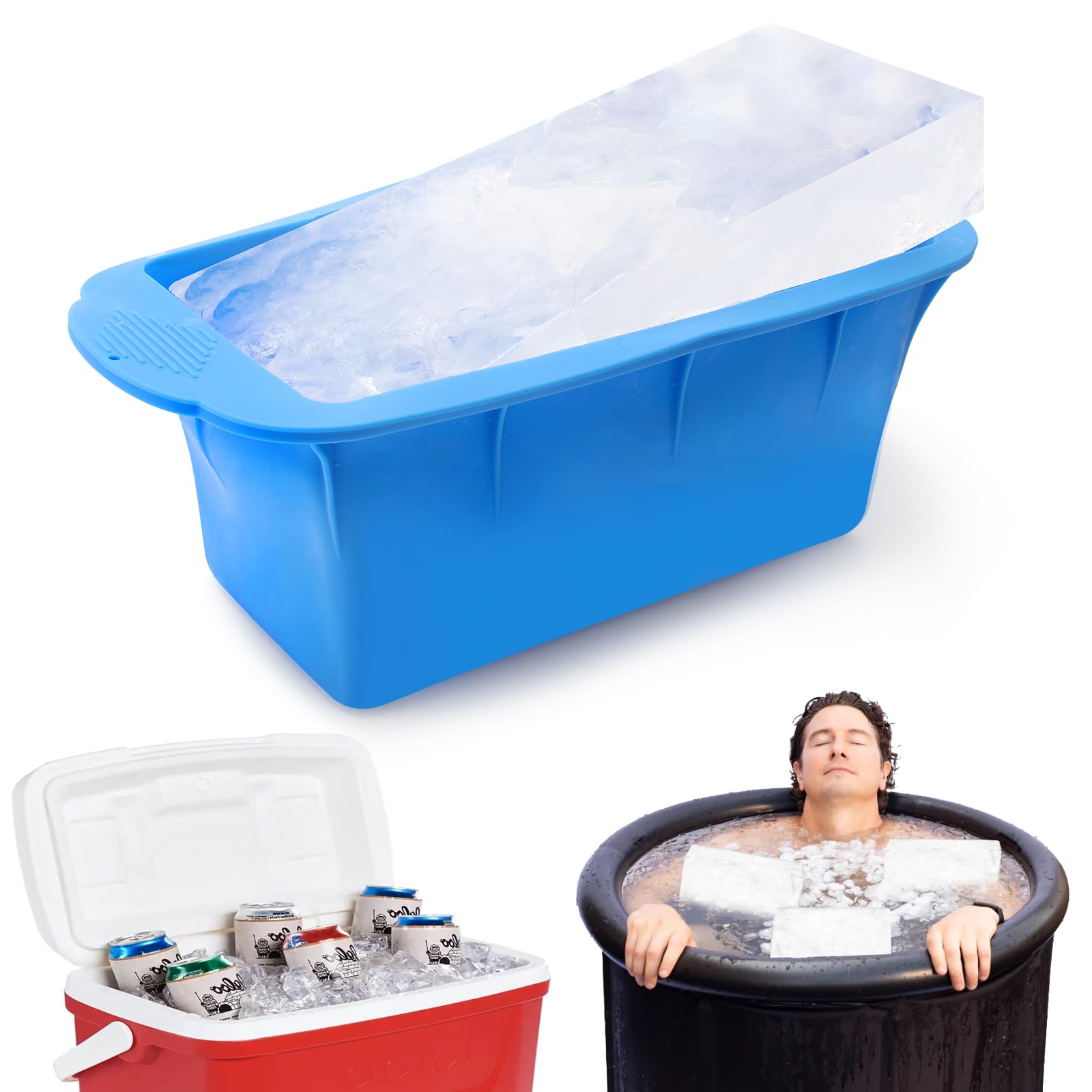 Snapklik.com : Extra Large Ice Block Mold For Cold Plunge Or Coolers
