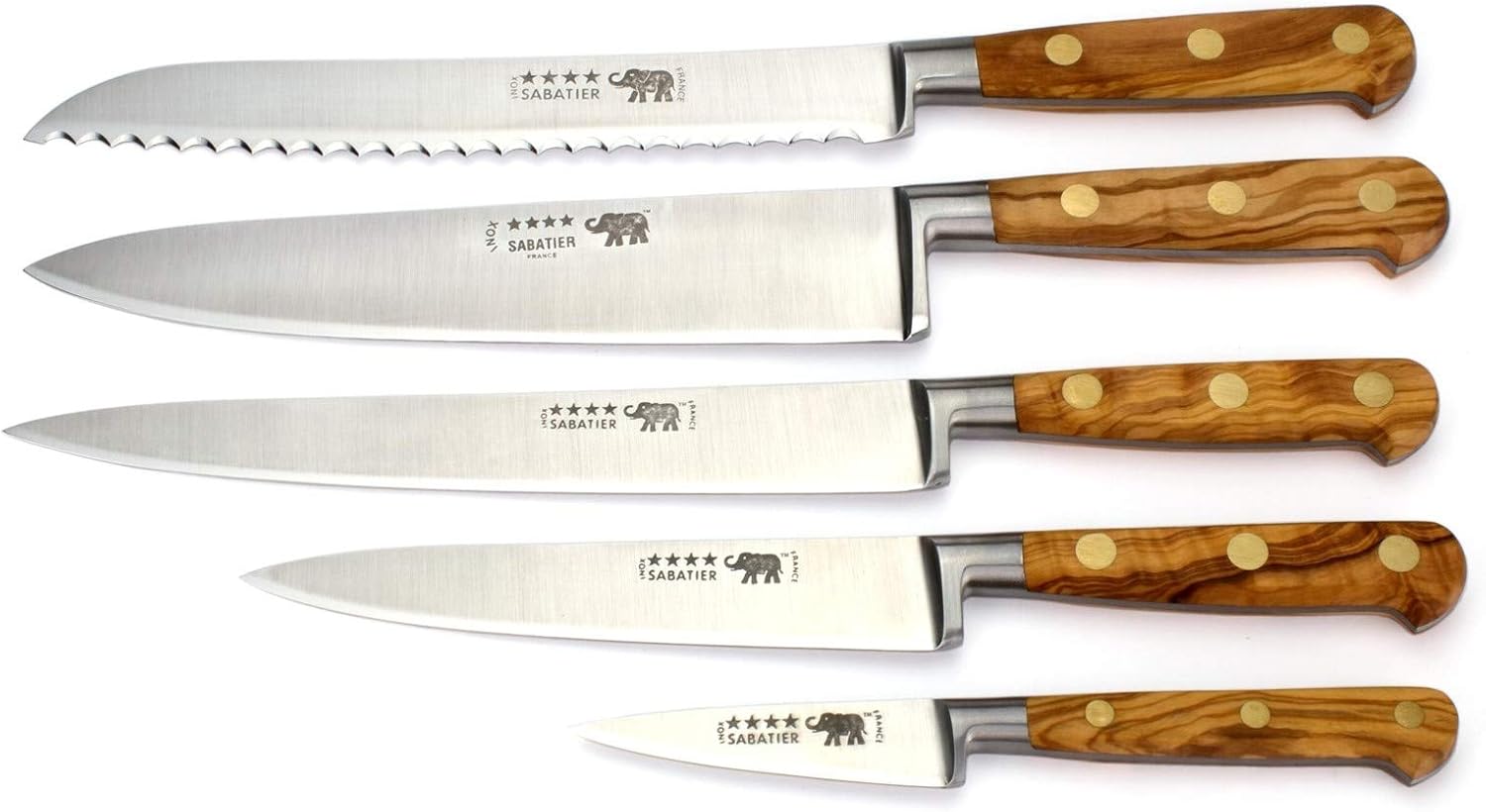 Amazon.com: Thiers-Issard french Sabatier 5-piece cook knife set ...