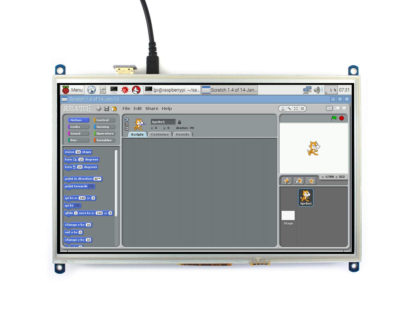 Buy Waveshare 10.1inch HDMI LCD Resistive Touch Screen 1024600 High ...