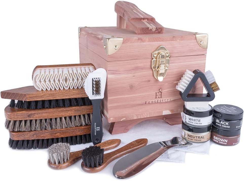 Amazon.com: Diamond Resources 8196-Bamboo Hand-Crafted Shoe Shine Kit ...