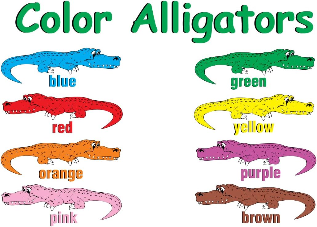 Amazon.com: Educator Color Alligators Laminated Chart : Office Products