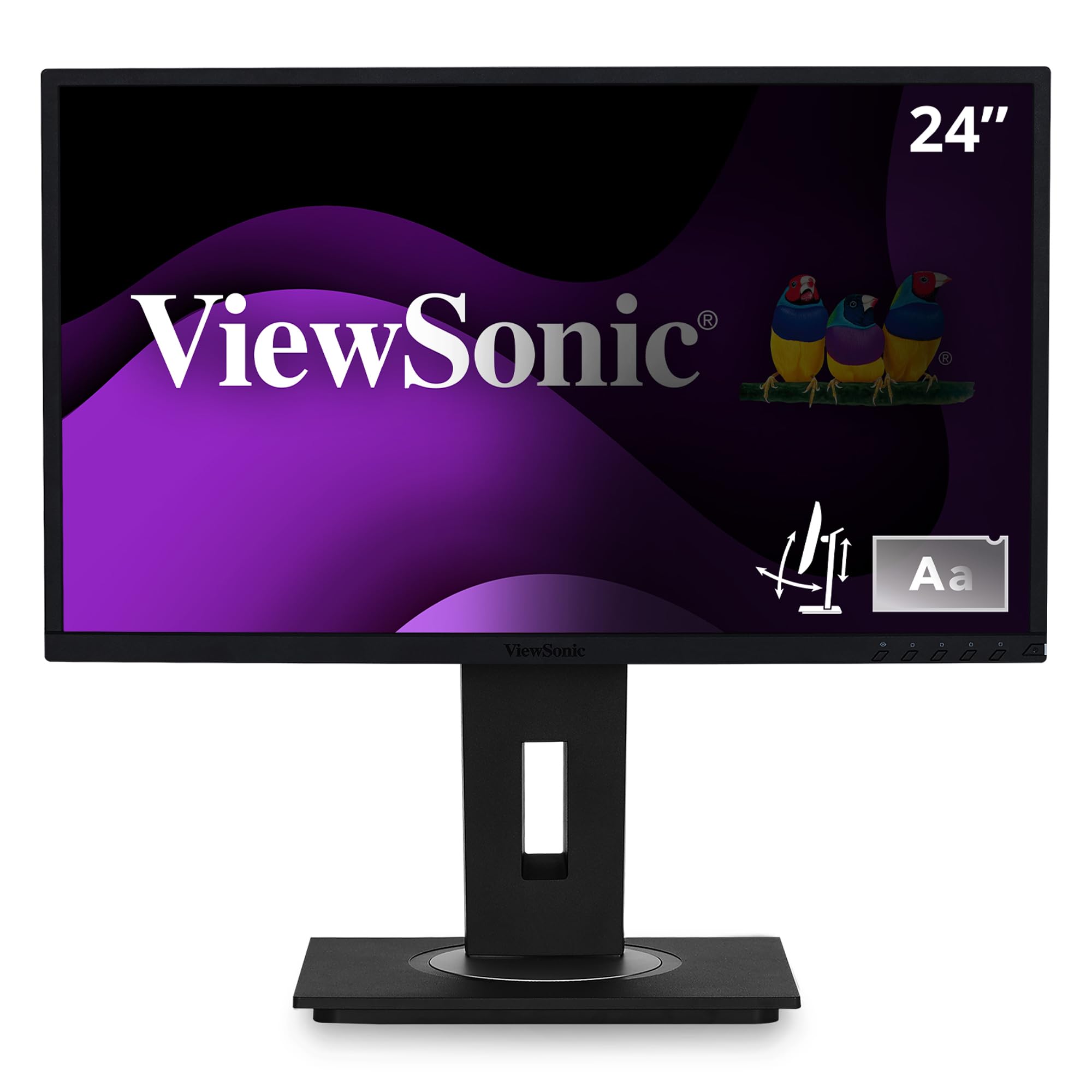 Amazon.com: ViewSonic VG2448-PF 24 Inch IPS 1080p Ergonomic Monitor ...