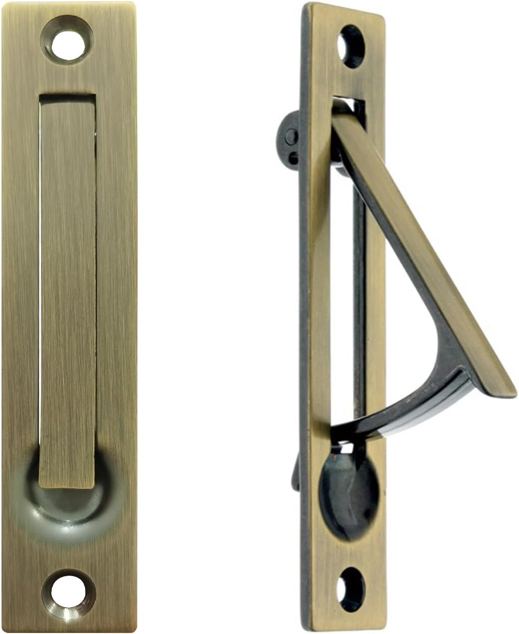 senharvest Pocket Door Edge Pull Antique Brass - Hidden Edge Handles ...