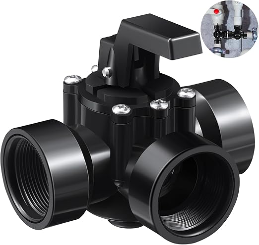 Amazon.com: Tandefio 3 Way Swimming Pool Diverter Valve Replacement ...