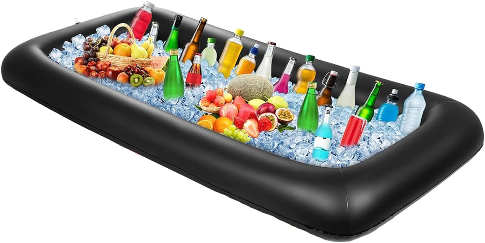 Amazon.com: 6 Pack Inflatable Ice Serving Bars, 22"x22" Buffet Salad ...