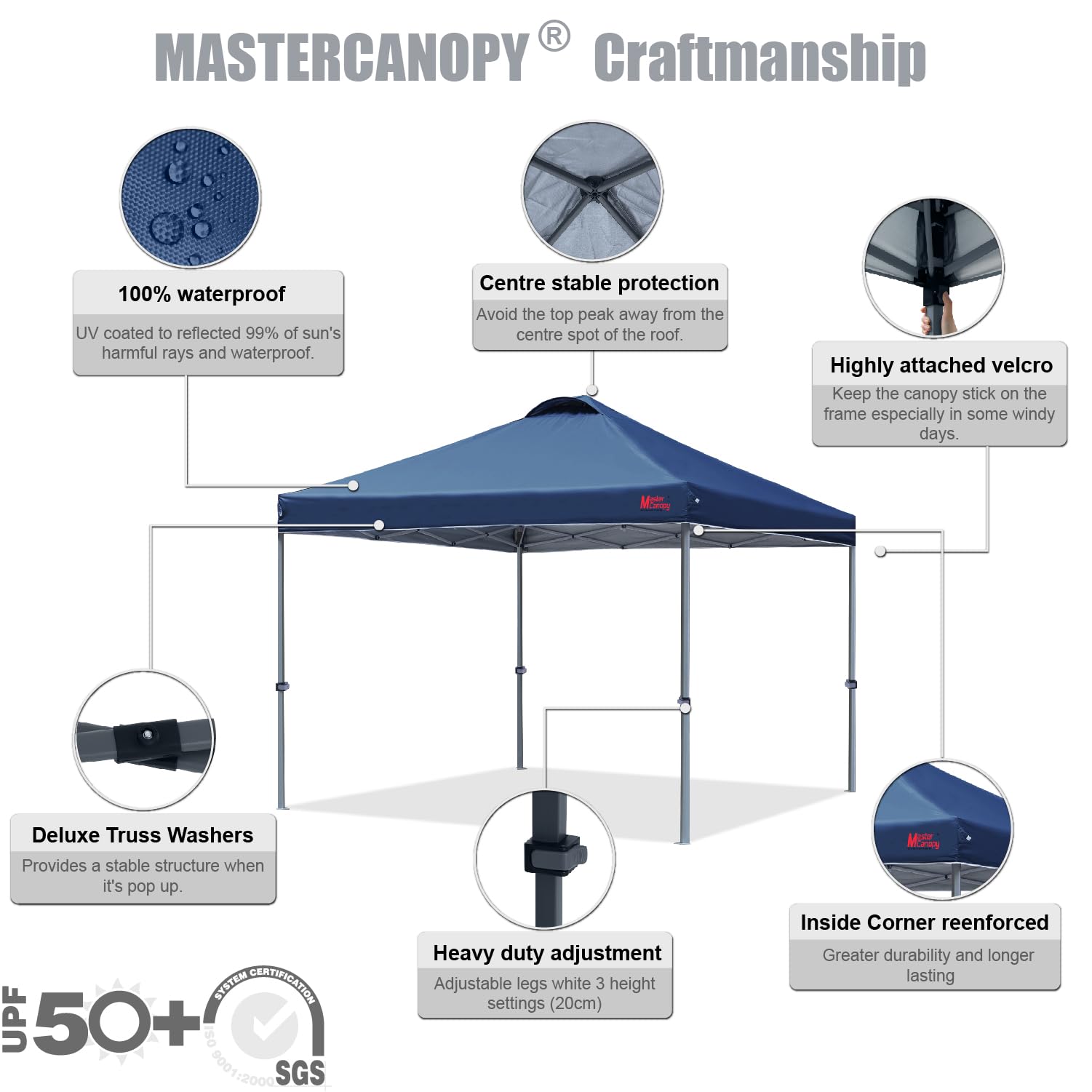 Snapklik.com : MASTERCANOPY Durable Pop-up Canopy Tent