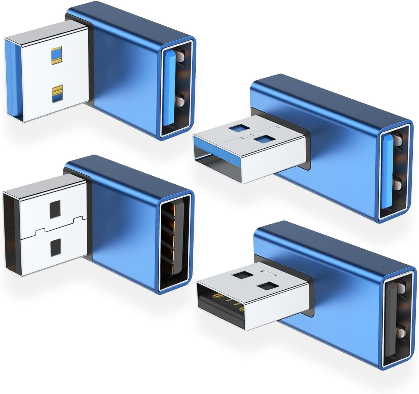 Amazon.com: AreMe 90 Degree USB 3.0 Adapter 2 Pack, Up and Down Angle ...