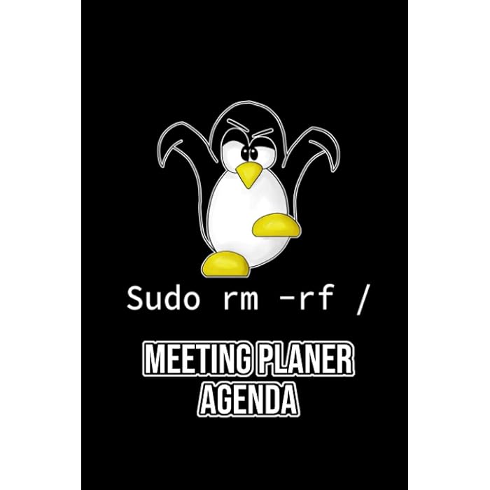 Buy Sudo Rm RF Linux Penguin Meeting Planer, ToDo List and Calender: Linux Tux Karate Penguin ...