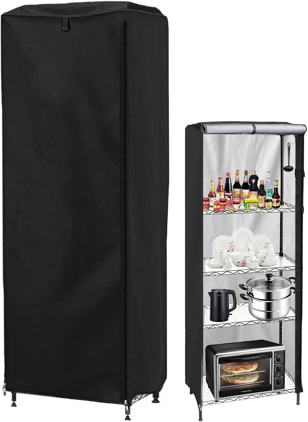 Amazon.com: Sealcover Storage Shelf Wire Shelving Cover, High Density ...