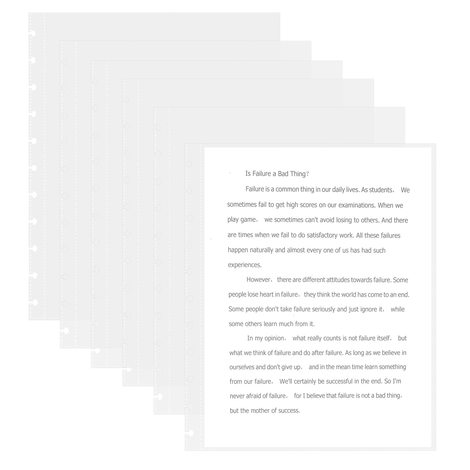 Amazon.com : 25 Piece Letter Size Sheet Protectors Clear Plastic Page ...