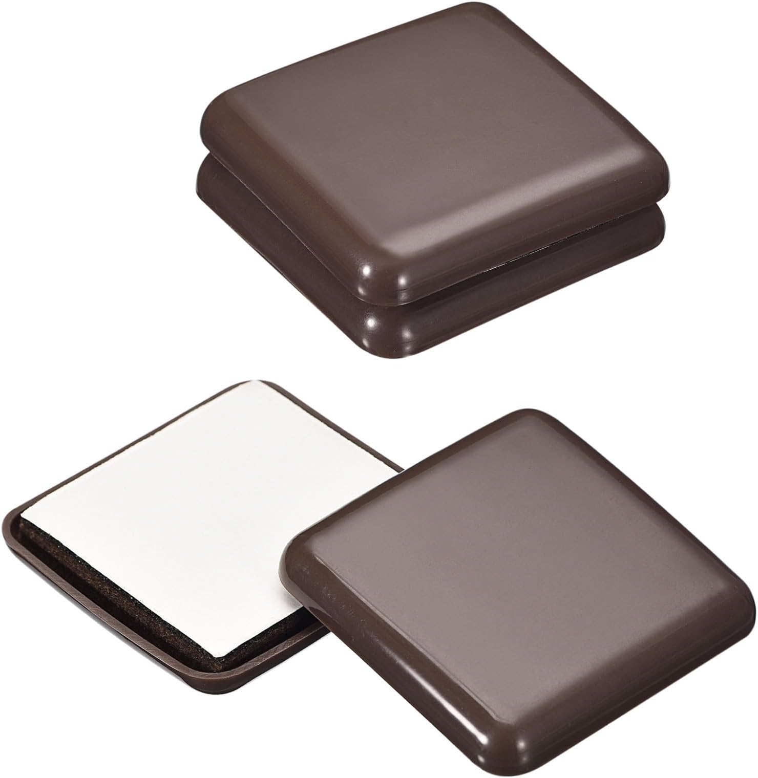 uxcell Furniture Sliders, 4Pcs 2" - Plastic Self-Adhesive Square ...