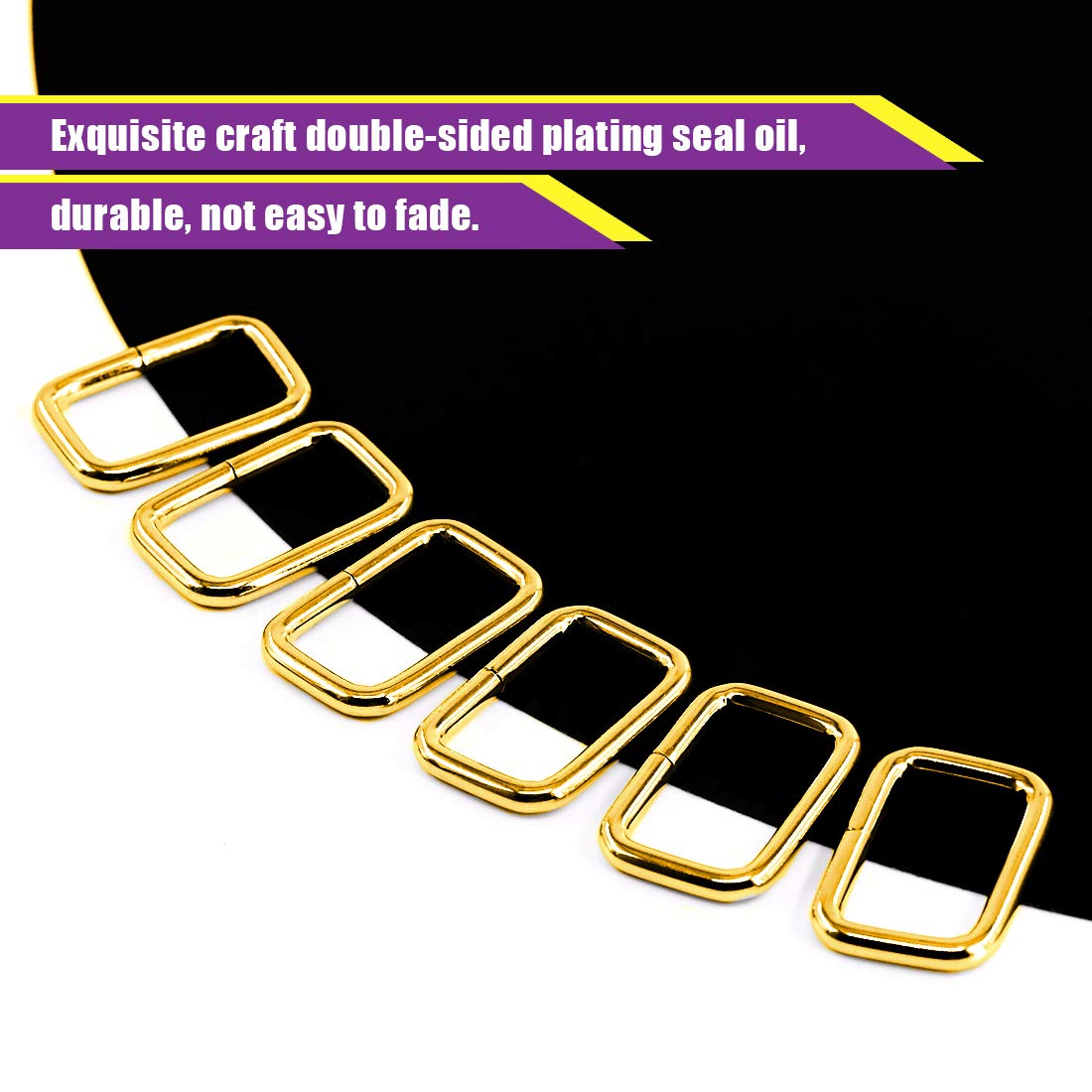 Snapklik.com : Swpeet 60Pcs 1 Inch / 25mm Gold Heavy Duty Metal ...