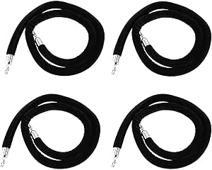 Amazon.com: Stanchion Rope Hotel Post Stands Queue Divider 4 Pcs ...