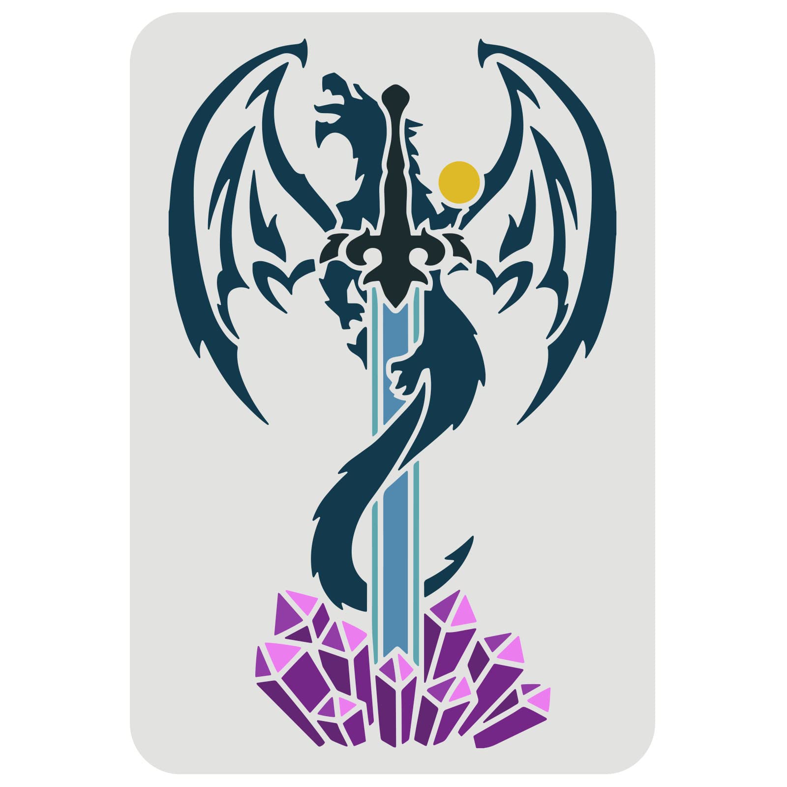 Dragon Sword Drawing