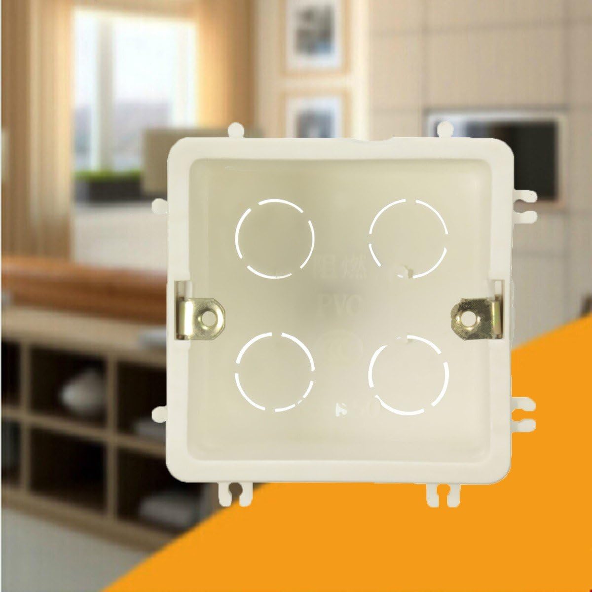 86 * 86mm Cassette White Wall Mounting Box for Wall Switch and Plastic ...