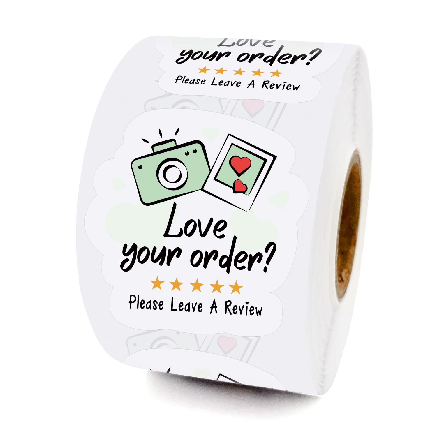 Buy WHING Please Leave a Review with Star Camera Design Stickers Labels ...