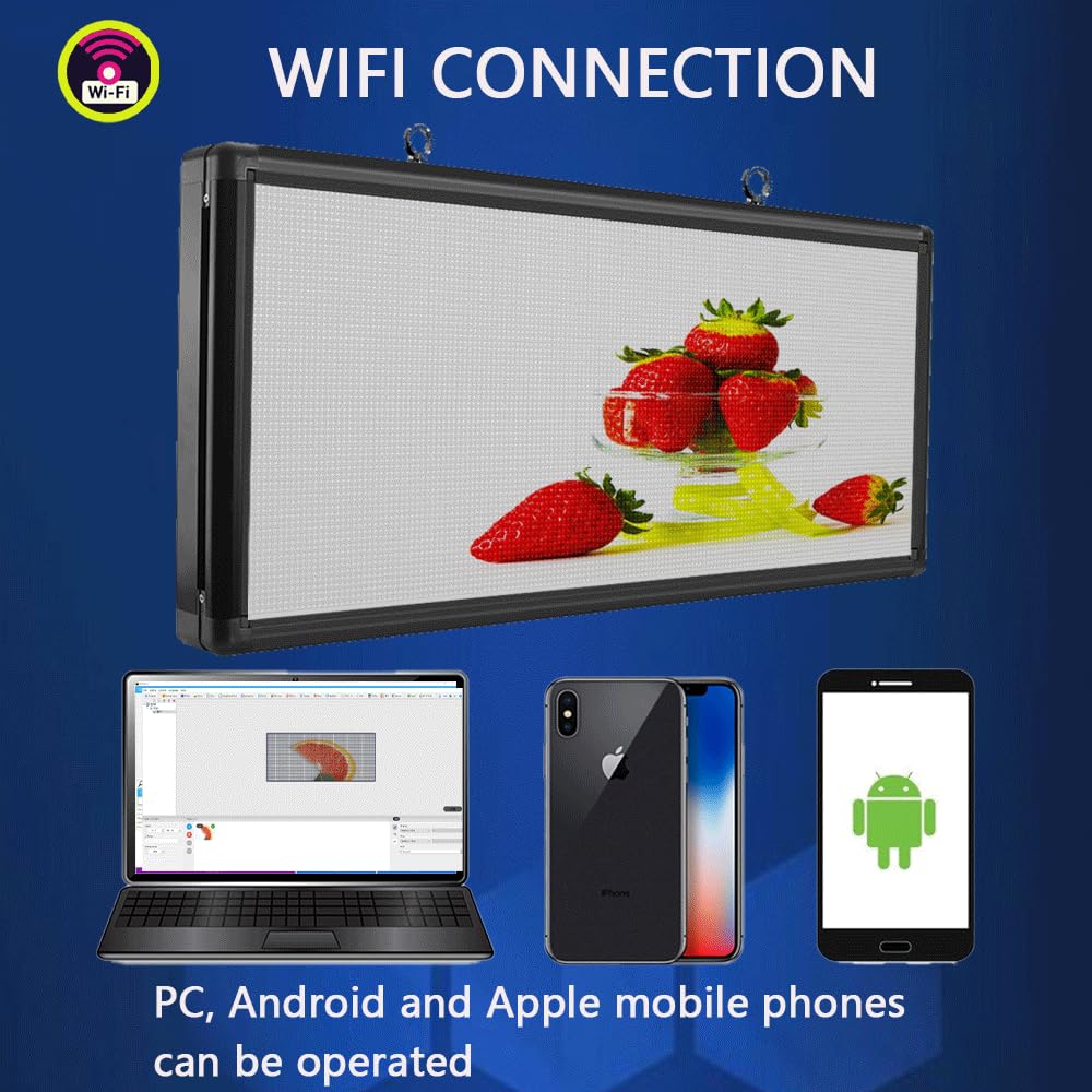 P6 Outdoor Full Color Led sign Support Text and Video Image Display 40 ...