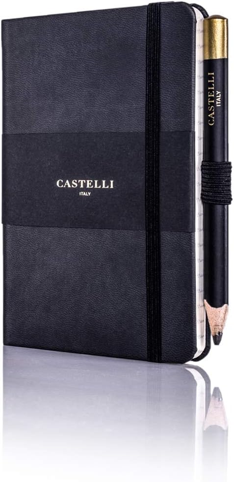 Castelli RQ24/25-464 Medium Lined Ruled Tucson Notebook - Graphite ...