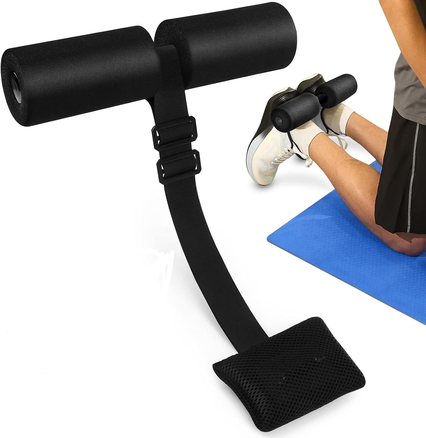 AOPULE Nordic Hamstring Curl Strap,10 Second Setup Nordic Curl Rated ...