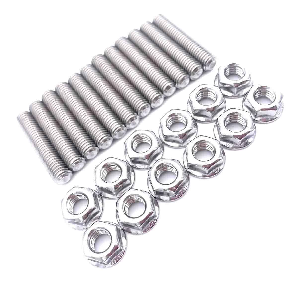 Amazon.com: LS LSX Stainless Steel 304 Exhaust Header Studs 40mm ...