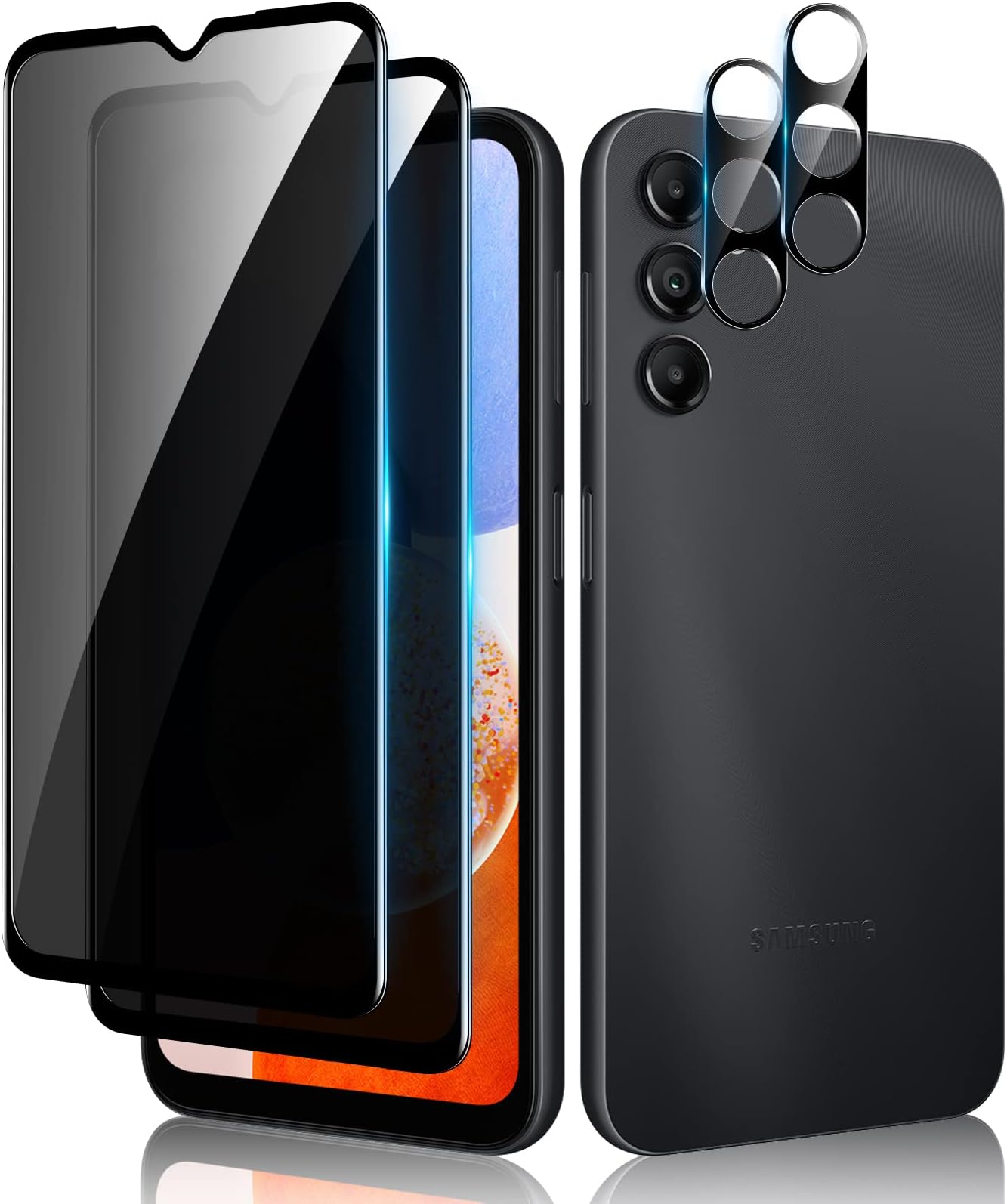 Amazon.com: [2+2 Pack] Privacy Screen Protector for Samsung Galaxy A14 5G with Camera Lens ...