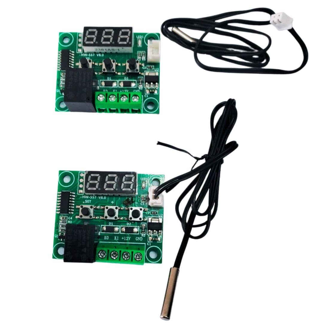 TM&W-W1209 Mini thermostat Temperature controller 2pcs : Amazon.in ...